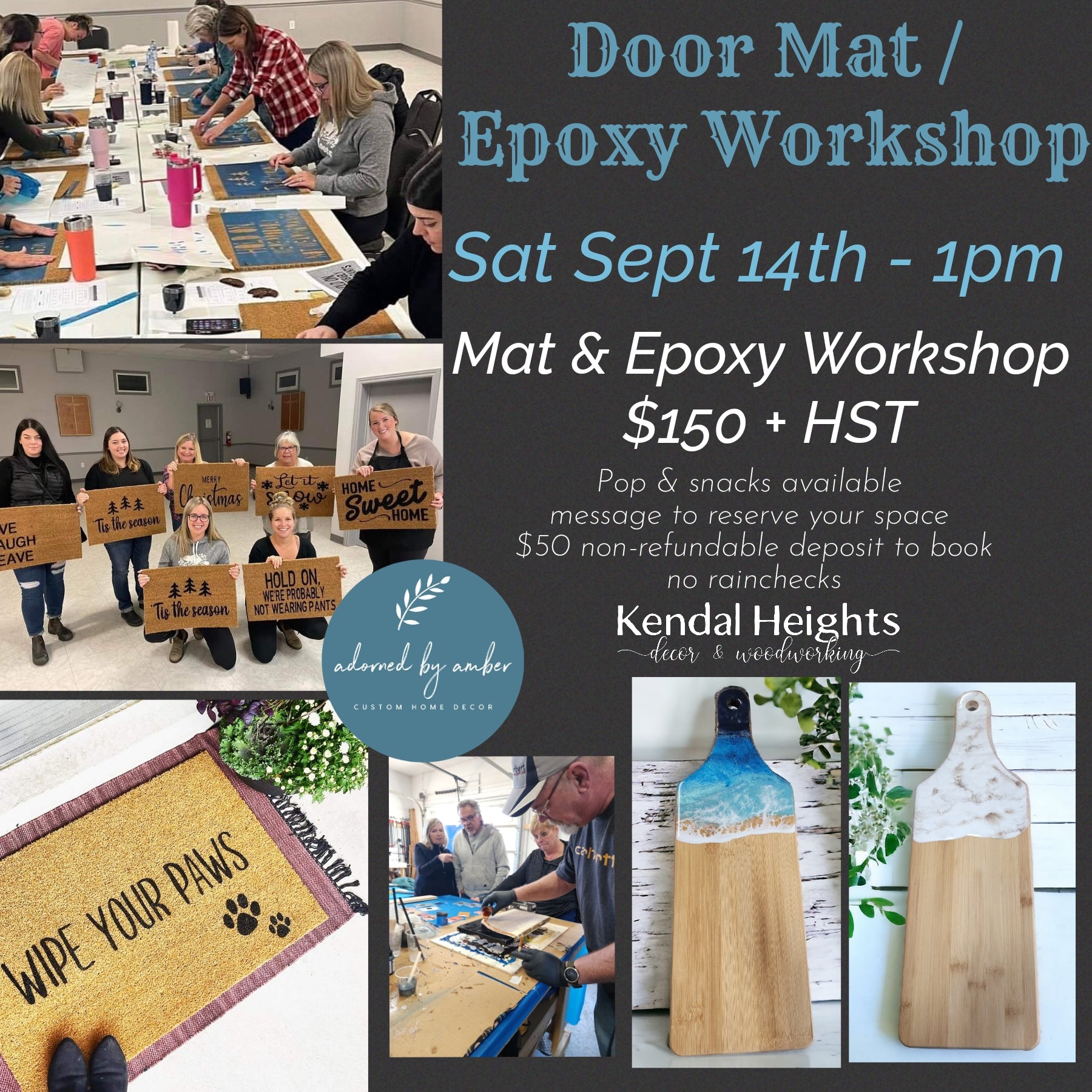 Paint & Epoxy Workshops – Kendal Heights Decor & Woodworking
